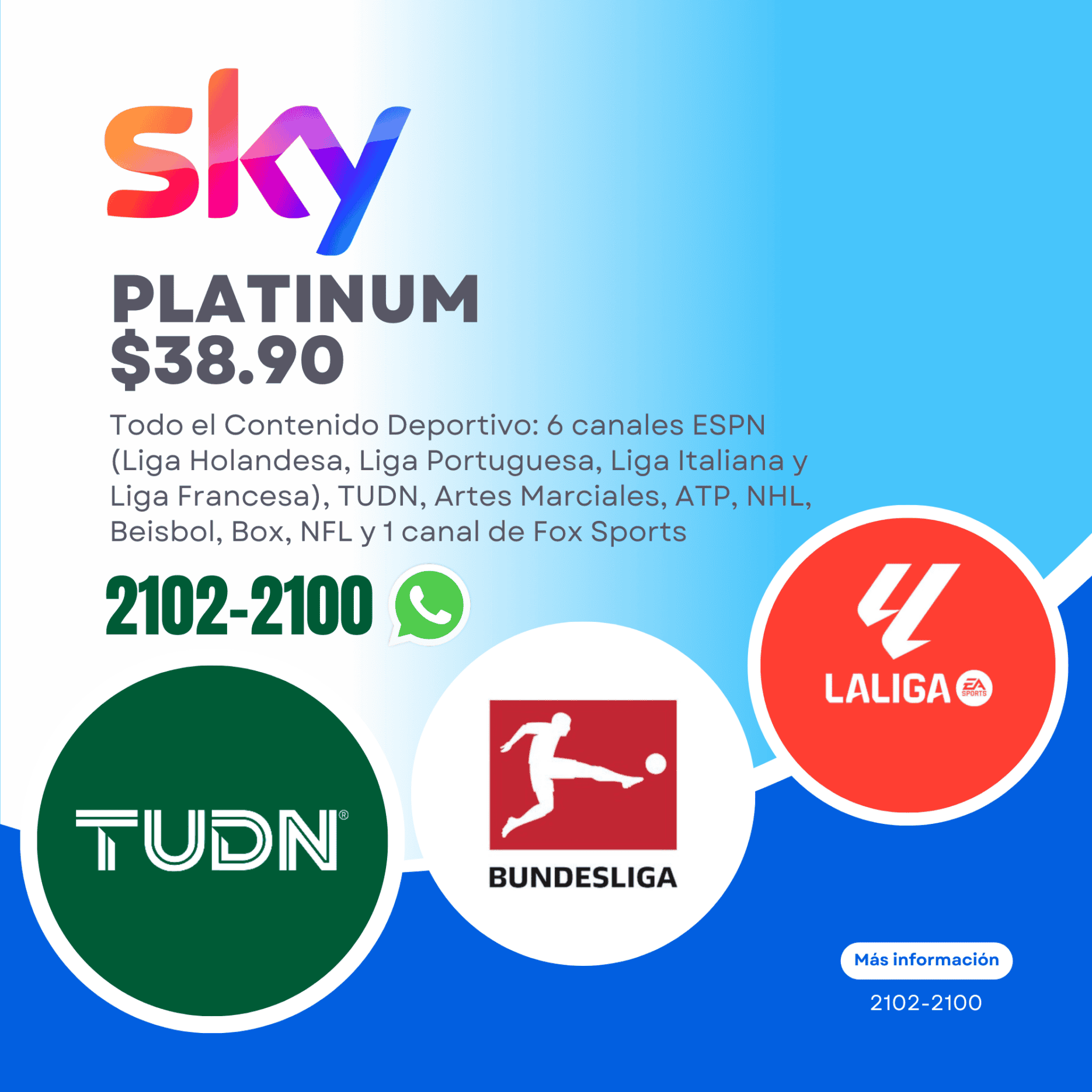 Platinum $38.90 - Sky El Salvador